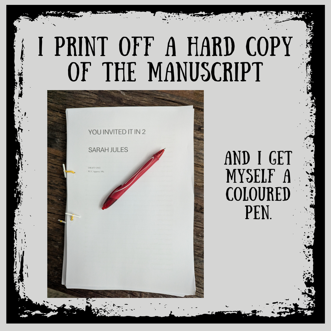 How I Self-Edit My Manuscript – Sarah Jules Writing